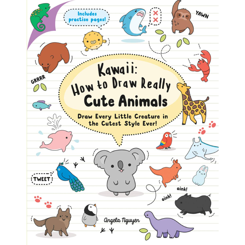 KAWAII: HOW TO DRAW REALLY CUTE ANIMALS | B2S