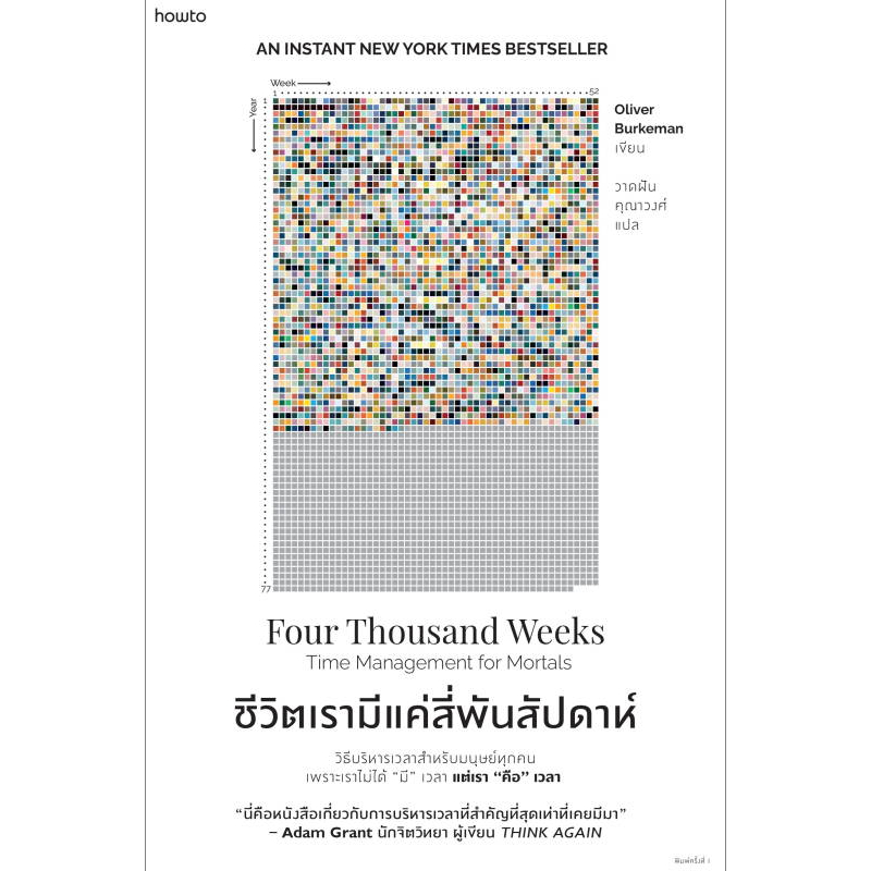 หนังสือ ชีวิตเรามีแค่สี่พันสัปดาห์ : Four Thousand Weeks Time ...