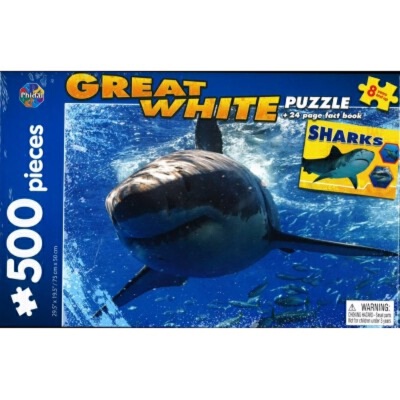 JIGSAW PUZZLE: SHARKS (500-PCS) | B2S