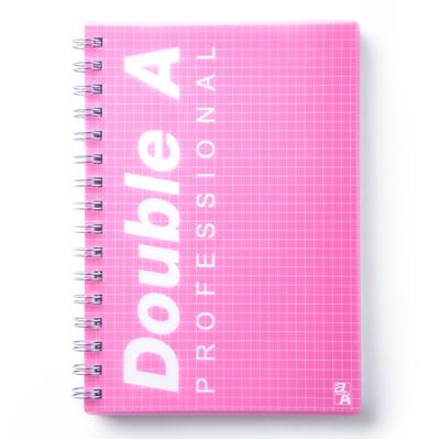 [FREE] DOUBLE A สมุดสันลวด B5 70 แกรม (80แผ่น) ชมพู Double A | OfficeMate