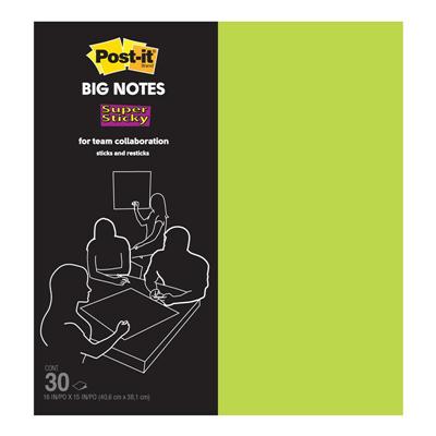 [FREE] POST-IT กระดาษโน้ตใหญ่ 15x16"เขียว (30แผ่น) | OfficeMate