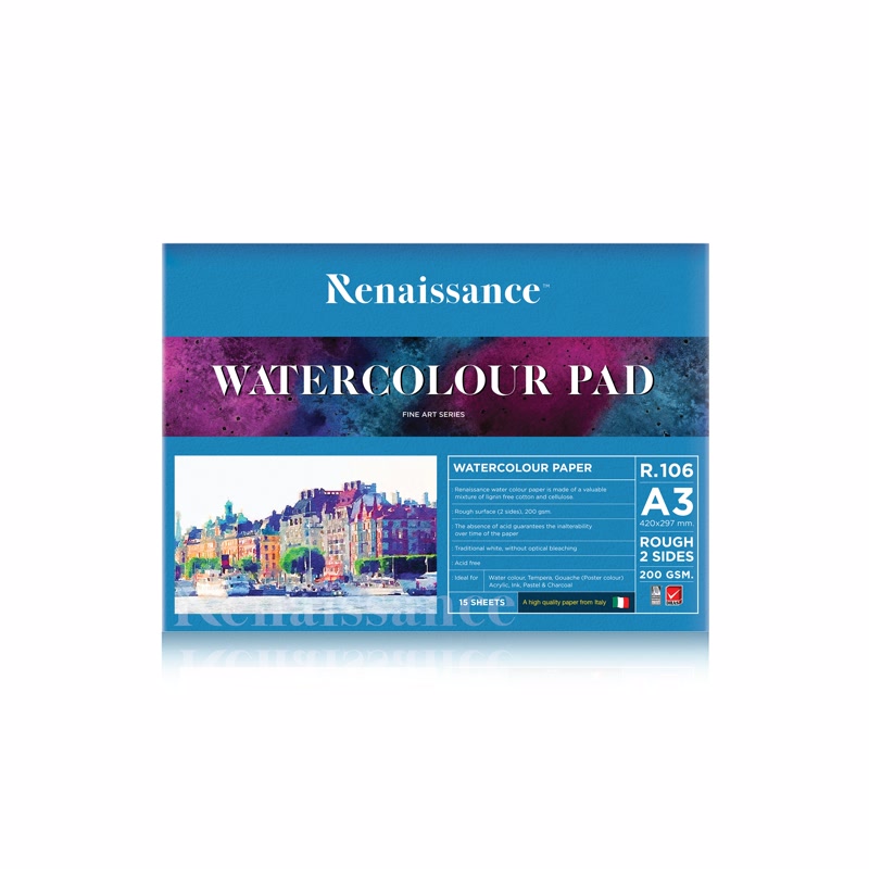 แพดชนิดหยาบ Renaissance ขนาด A3 R 106 B2s