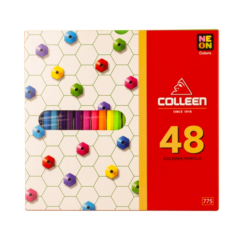 สีไม้คอลลีน COLLEEN NEON 48 สี 19.5 x 18.0 x 2.0 cm. | B2S