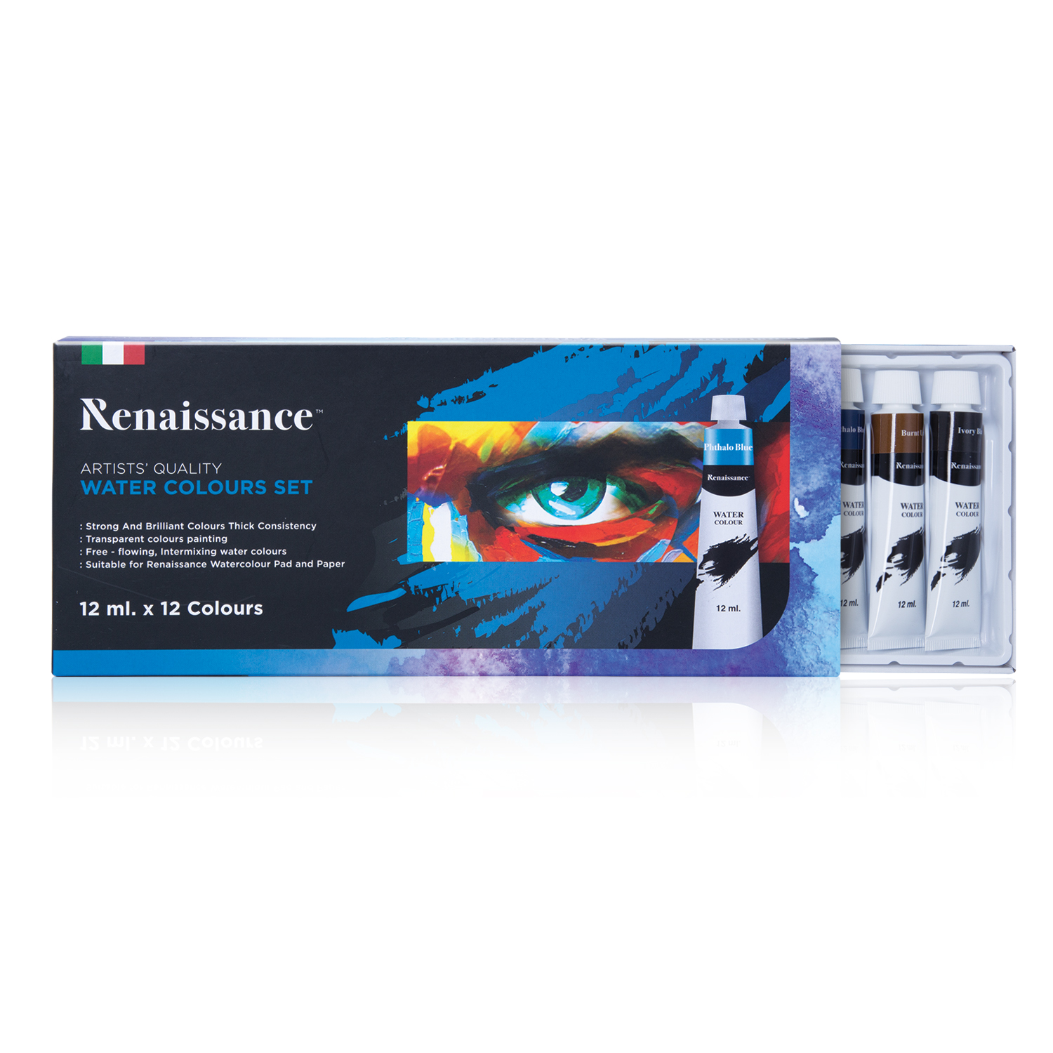 ชุดสีน้ำ RENAISSANCE 12 สี 12 ml. | B2S