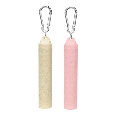 ชุดหลอดน้ำฟางข้าวพกพา+สกรีนโลโก้1สี1จุด Premium WH-3652 | OfficeMate