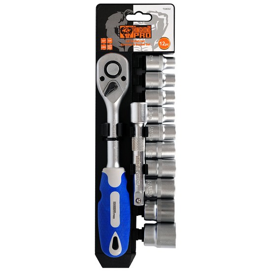 GIANT KINGKONG PRO Socket Set 12 Pieces with Plastic Handle Model TS ...