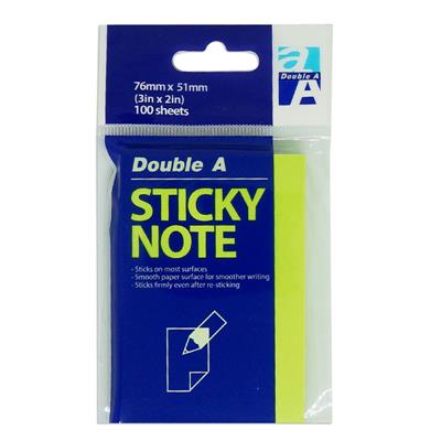 Sticky Note Double A S8858741718751TH :76mm x 51mm: | OfficeMate