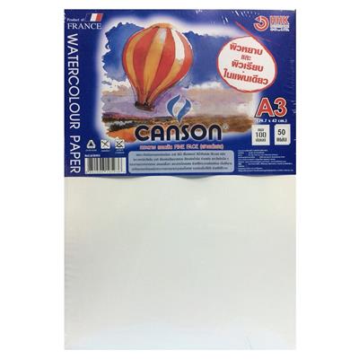 แพ็ค Fine Face Canson 610593 190g หยาบ A3 (1x50) 1 ชิ้น | OfficeMate