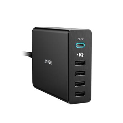 หัวชาร์จ Anker PowerPort+ 5 USB C with USB PD(30W) แองเ | OfficeMate