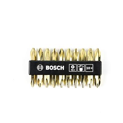 BOSCH ดอกไขควงลม สีทอง PH2x45mm. #2608521041 (10ดอก/แพ็ค) | OfficeMate