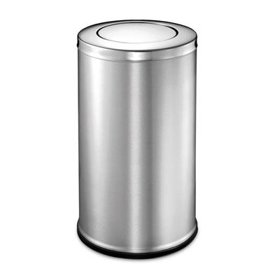 Stainless Steel Swing Top Trash Bin Octopus 53 Litre SBW-53E | OfficeMate