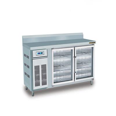 ELECTRIC 5FT 2 DOOR REFRIGERATED BARLINE-BLOWER SYSTEM W/BACKSPLASH W ...