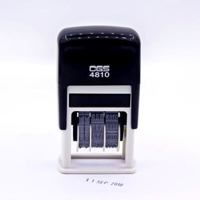 CGS PRE-INKED DATE STAMP (Eng) SIZE 3.8 MM.(Blue) Durable and strong ...