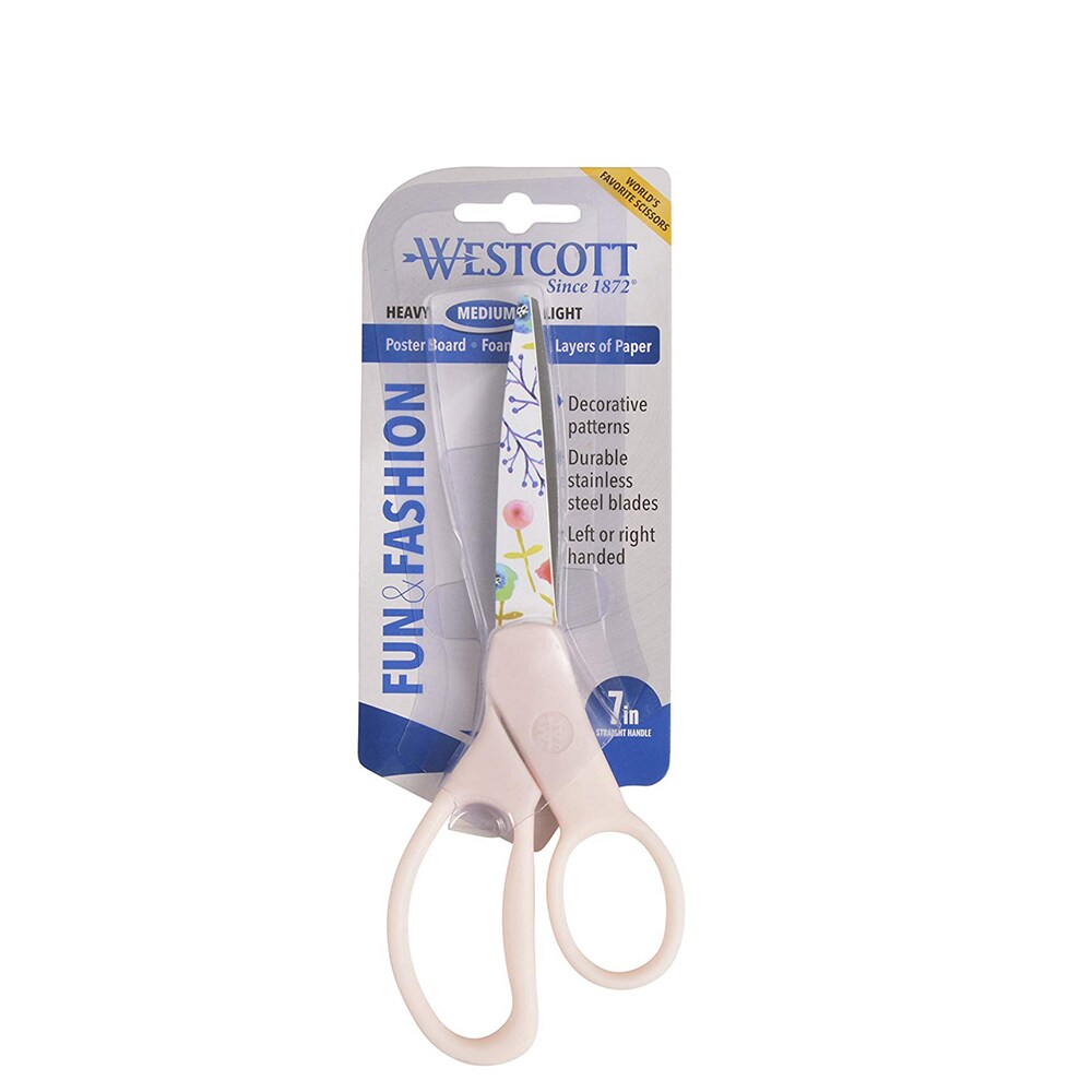WESTCOTT – 7นิ้ว Floral Fun & Fashion Scissors บรรจุ 12 ชิ้น | OfficeMate