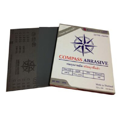 COMPASS Water Proof Paper Abrasive CW12L 9"x11" A100 | OfficeMate
