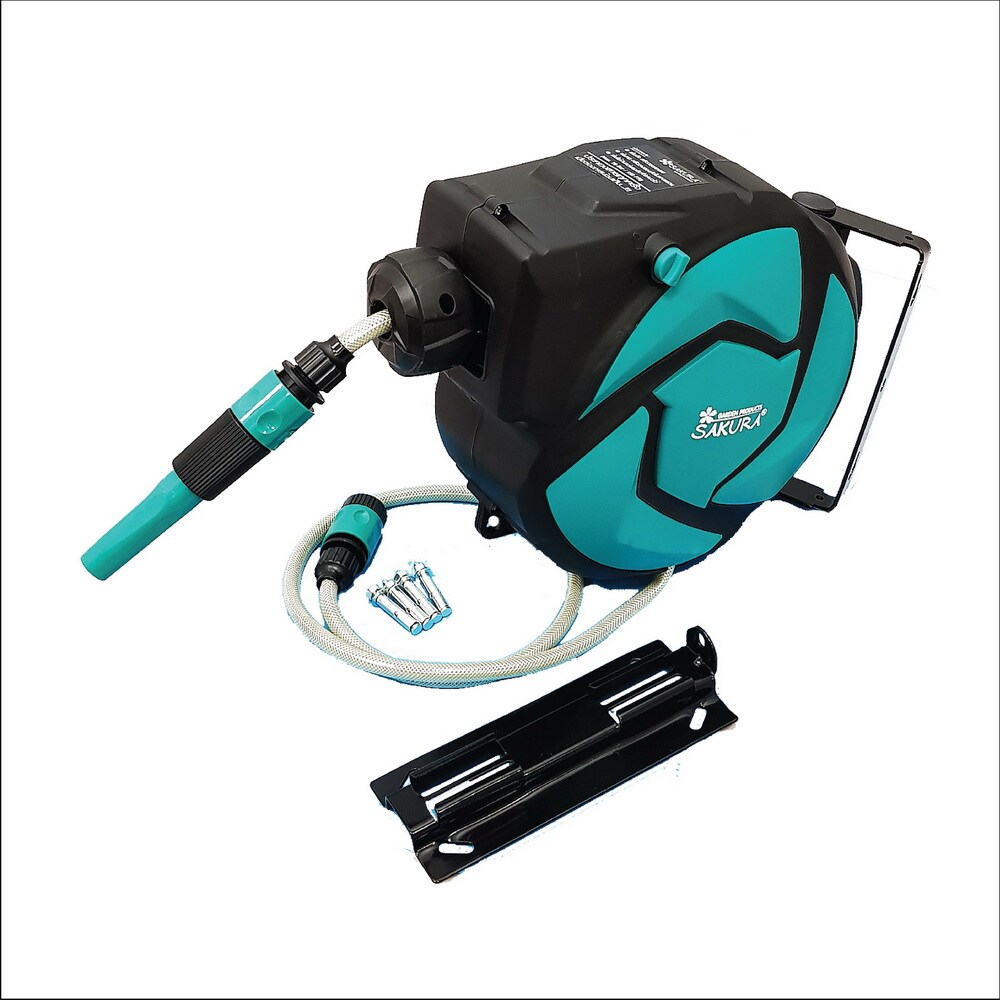 ชุดโรลพร้อมสาย SAKURA MINI HOSE REEL 1/2นิ้วX10เมตร | OfficeMate