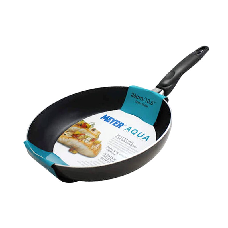 Non Stick Deep Fry Pan MEYER Aqua No. 17127-T Size 26 CM. Black ...