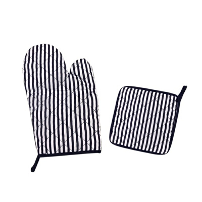 ถุงมือกันร้อนพร้อมที่รอง KASSA HOME รุ่น ลายทาง (แพ็ค 2 | OfficeMate