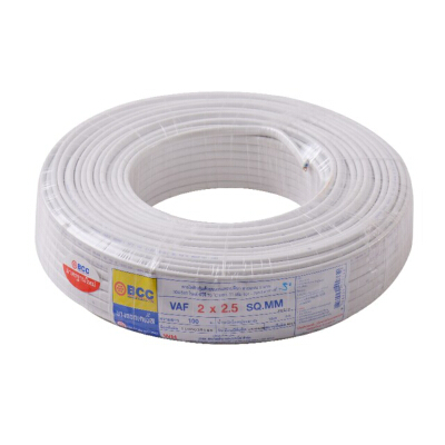 สายไฟ BCC รุ่น VAF 2x2.5 SQ.MM. ขนาด 100 ม. สีขาว | OfficeMate