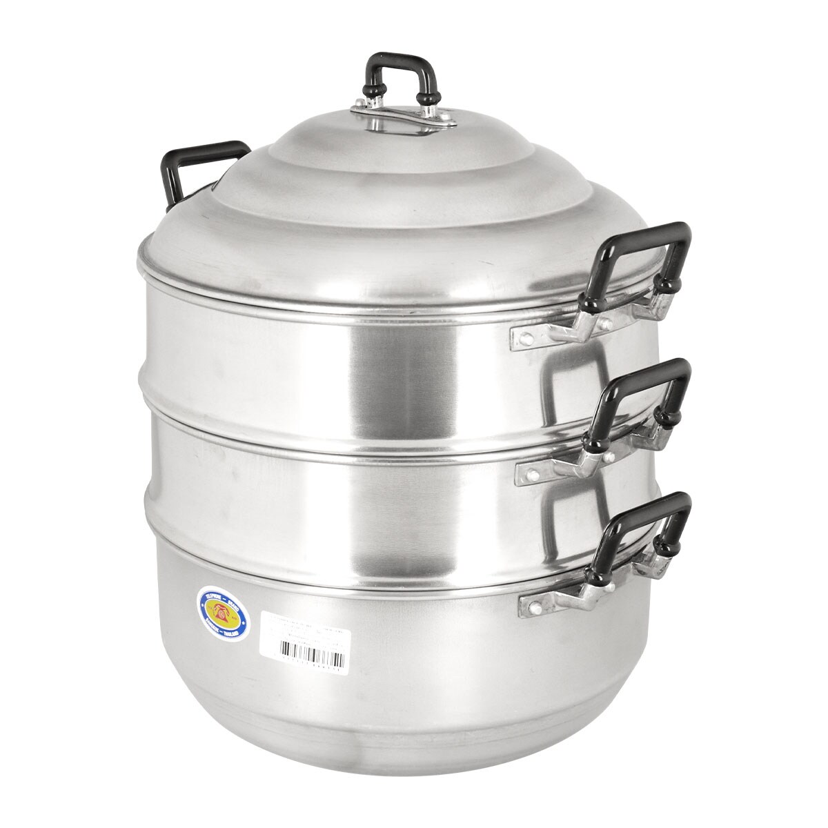 Aluminium Steam Pot 3 Level Size 28 CM. Silver | OfficeMate