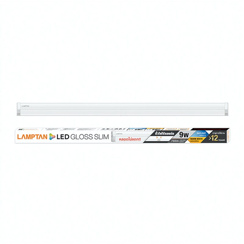 ชุดราง LED T5 9 วัตต์ Daylight LAMPTAN รุ่น GLOSS SLIM | OfficeMate
