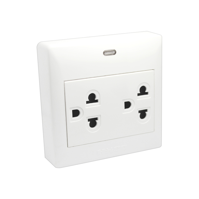 Single Sockets 2P+E HACO M3-E20 White | OfficeMate