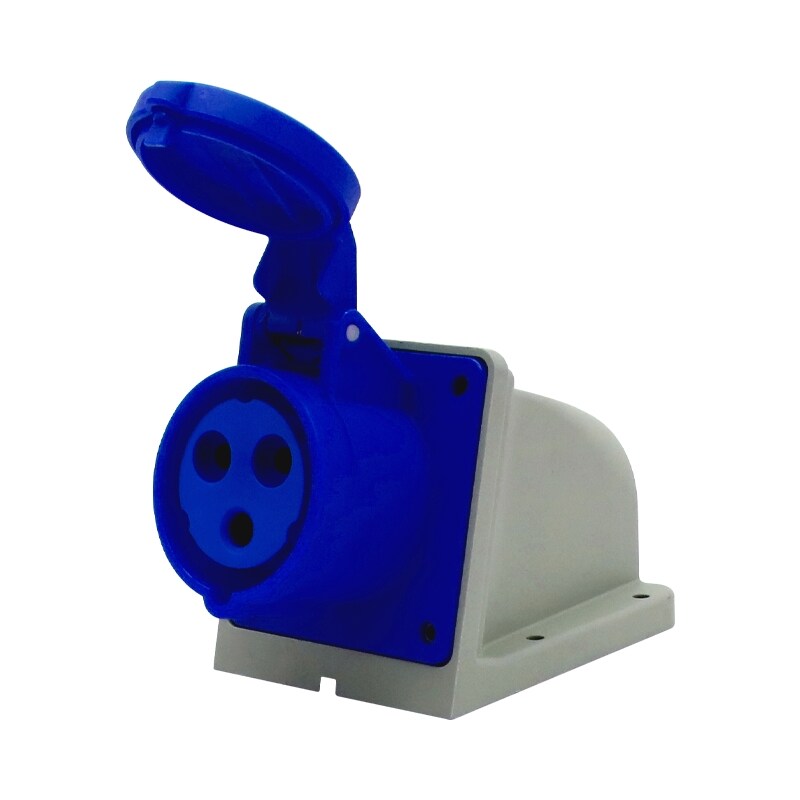 Wall Socket HACO No. 123-6 Power 32A, 230V, 3Pin Blue | OfficeMate