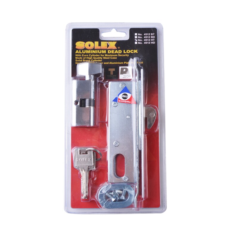 Sliding Door Lock SOLEX No.4512 HT Silver | OfficeMate