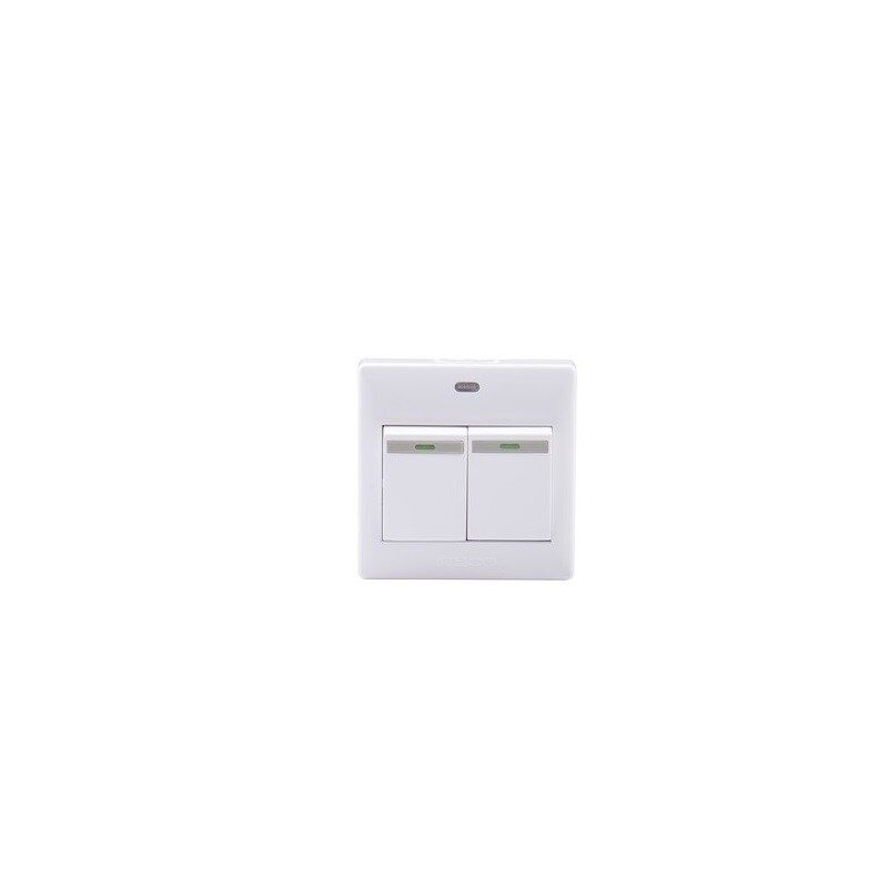 1 Way Switch 2 Module+ Box Master 16A 250V HACO M3-S21 White | OfficeMate