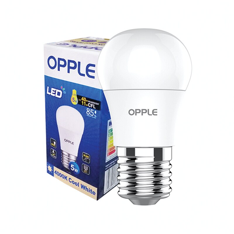 หลอดไฟ LED 5 วัตต์ Cool White OPPLE รุ่น Ecomax A50 E27 | OfficeMate
