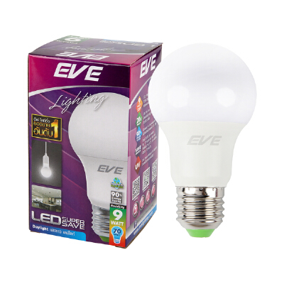 หลอดไฟ LED 9 วัตต์ Daylight EVE รุ่น SUPER SAVE A60 E27 | OfficeMate