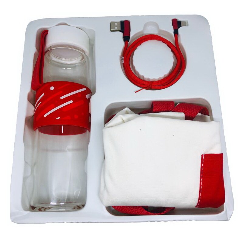 HUAWEI Gift Box Set Glass Bottle + Type-C Data Cable + Canvas Shopping ...