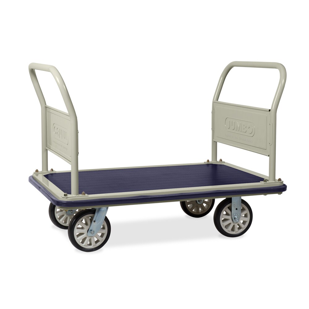 HG-512J Single Steel Platform Truck - Double Fixed Handles 650 kg (PU ...