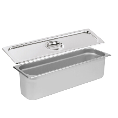 GN PAN 2/4 ถาดสแตนเลส พร้อมฝาปิด NTS GN24150 (กว้าง162 x ยาว530 x สูง ...
