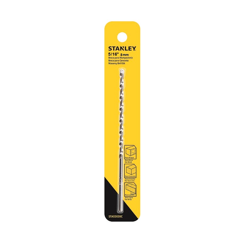 ดอกสว่านเจาะปูน STANLEY รุ่น STA53080C ขนาด 8 x 110 มม. | OfficeMate