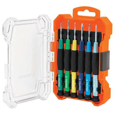TRUPER 14202 Precision Screwdriver 6 screwdriver bits and head (JOY-6 ...