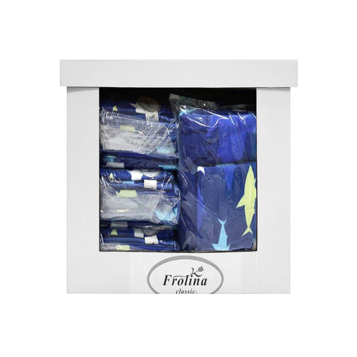 ผ้าขนหนู Gift Set FROLINA รุ่น Boy-Fish ขนาด 30 x 60 นิ | OfficeMate