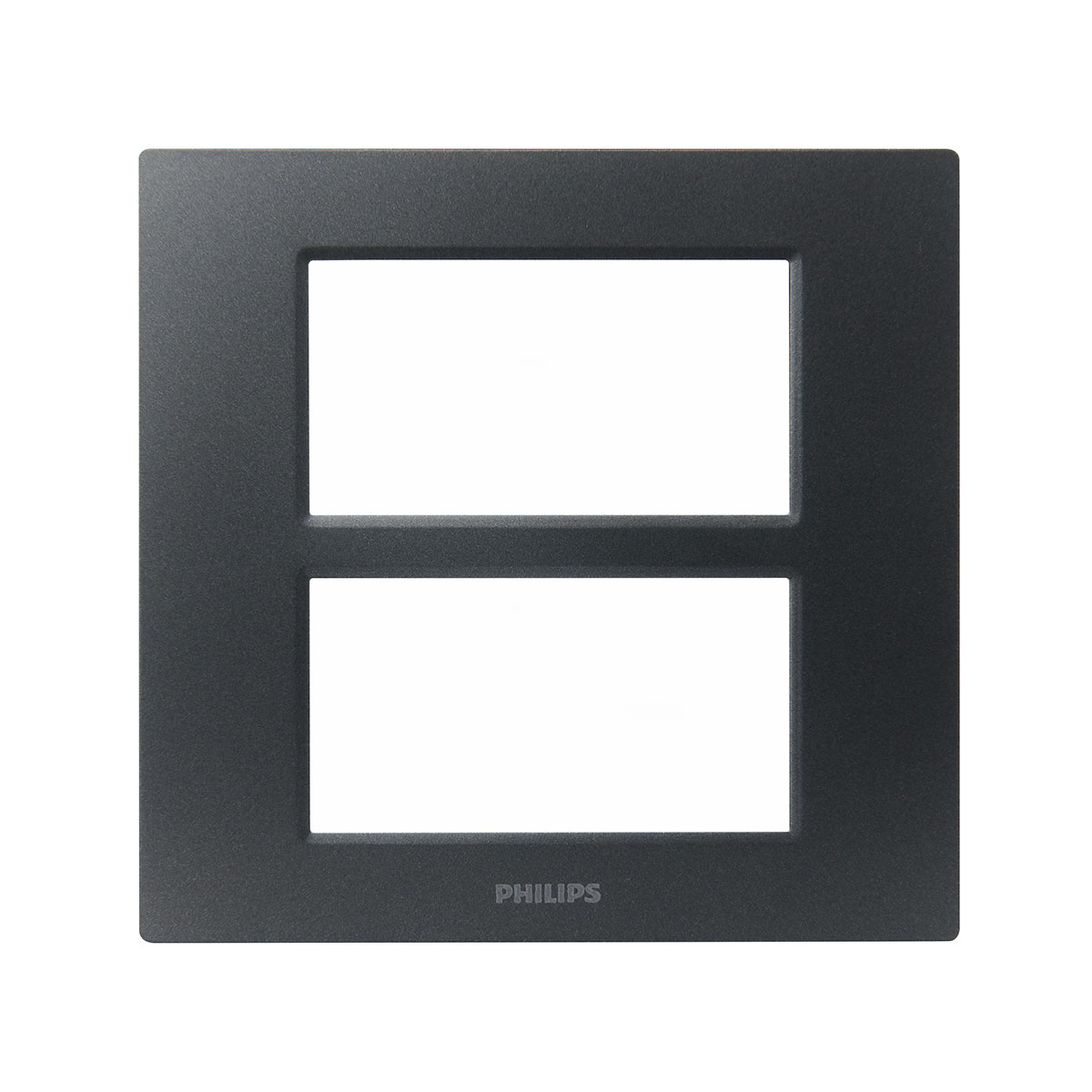 แผงหน้ากาก 6 ช่อง PHILIPS รุ่น LEAF 2X3M + GRID สีดำ | OfficeMate