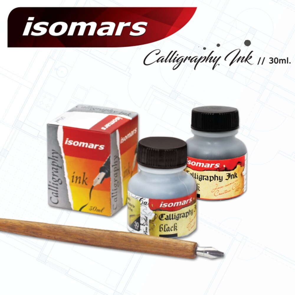 CALIGRAPHY INK ISOMARS น้ำเงิน | OfficeMate