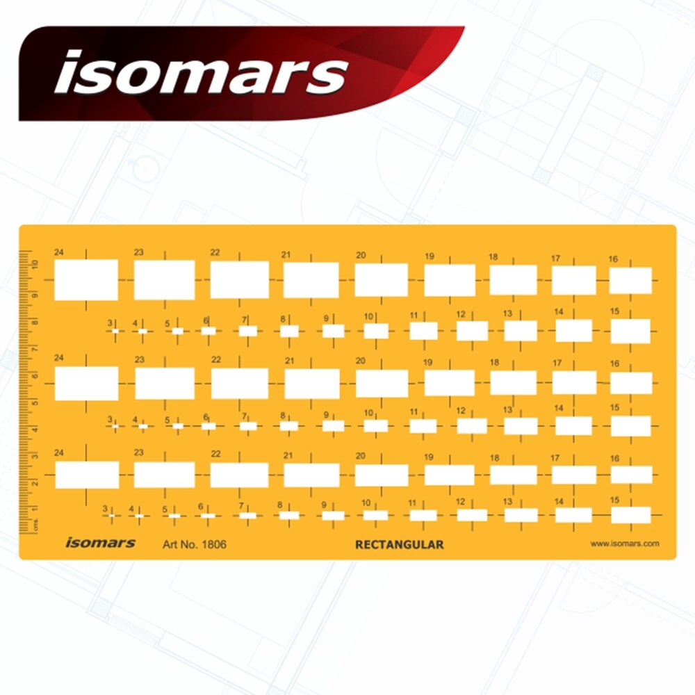 แผ่นเพลท RECTANGULAR ISOMARS | OfficeMate