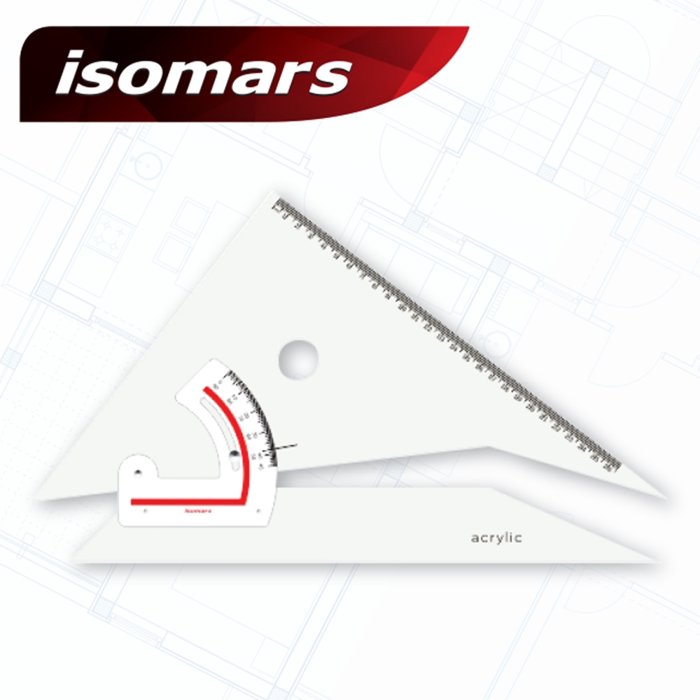 Adjustable Set Square - Plain 12" | OfficeMate