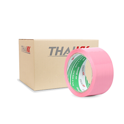 เทป OPP สีชมพู THAI KK GREEN 48มม.x50หลา 72 ม้วน | OfficeMate