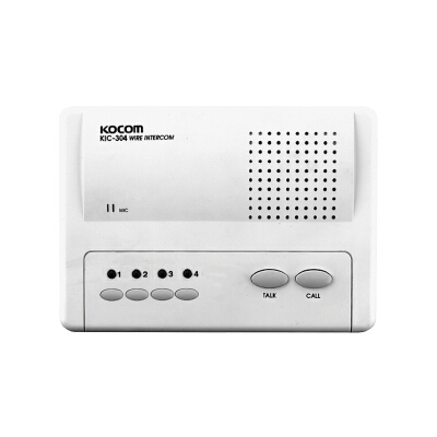 KOCOM รุ่น KIC - 304 INTERCOM อินเตอร์คอม ( เฉพาะตัวแม่ ) สื่อสาร พูดคุย เรียก ระบุจุด ได้ 4 จุด ...