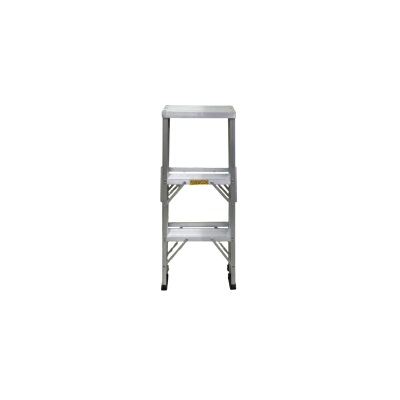 Newcon aluminum ladder 3 steps, A shape | OfficeMate