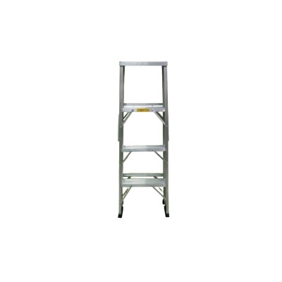 Newcon aluminum ladder 4 steps, A shape | OfficeMate