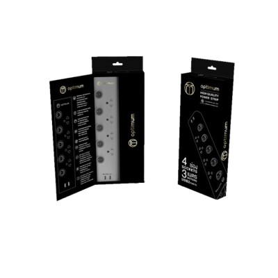 OPTIMUM ปลั๊กไฟคุณภาพ + 2 USB สีขาว | OfficeMate