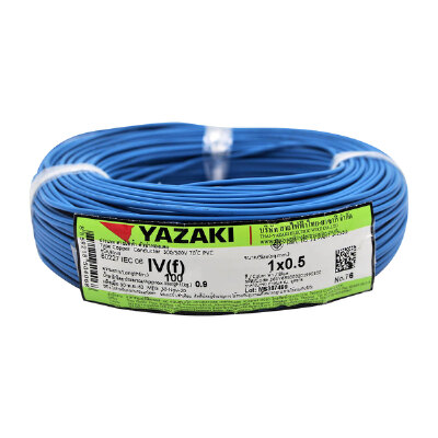 Electric Cable YAZAKI 60227 IEC06IV(f)1x0.5 Size 100 M. Blue | OfficeMate