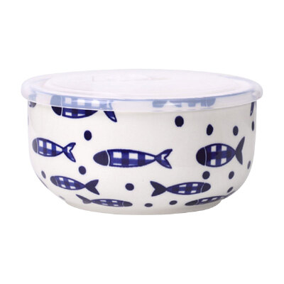 กล่องอาหารเซรามิกทรงกลม KASSA HOME รุ่น A130440-413 ขนาด 5.75 นิ้ว สี ...