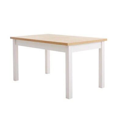 JYSK Dining table MARKSKEL L150/193 white/oak | OfficeMate