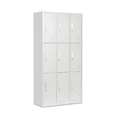 MAX-LK09 Light Grey Locker 9 Compartments W900xD450xH1800 mm | OfficeMate